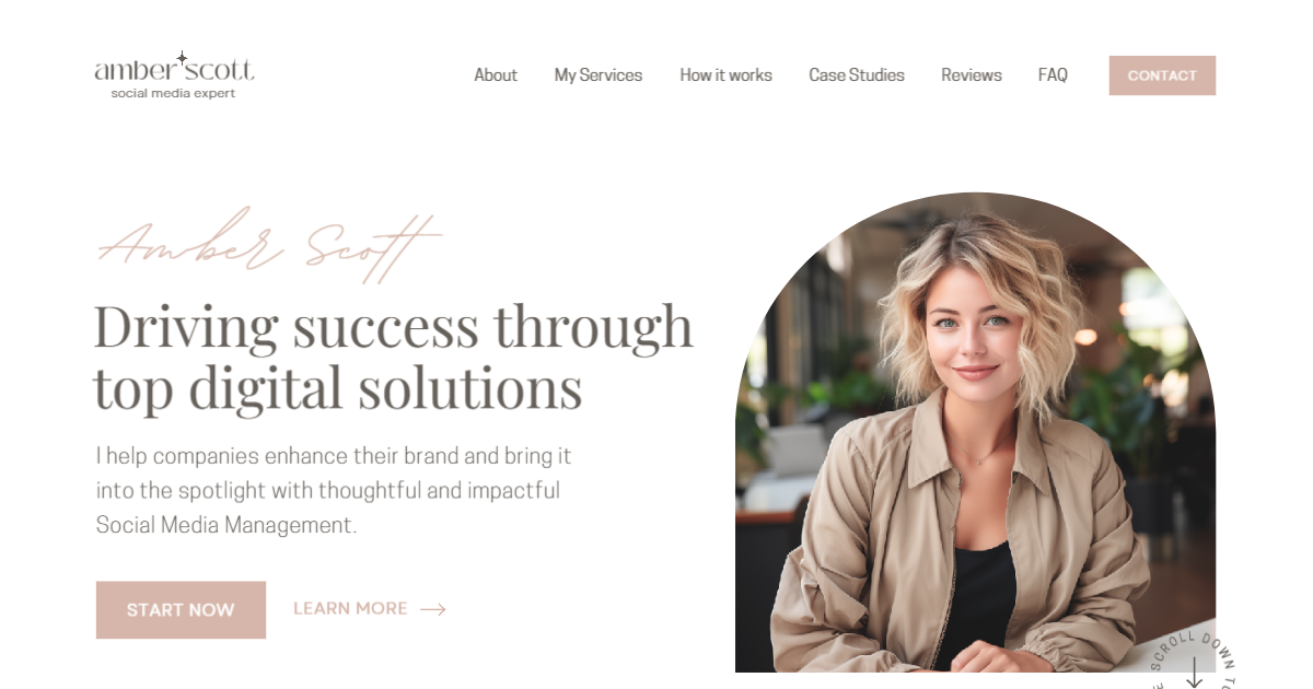 Social Media Manager Amber Scott