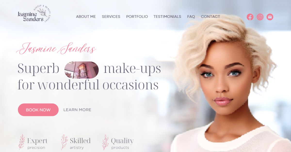 Beauty Website Template