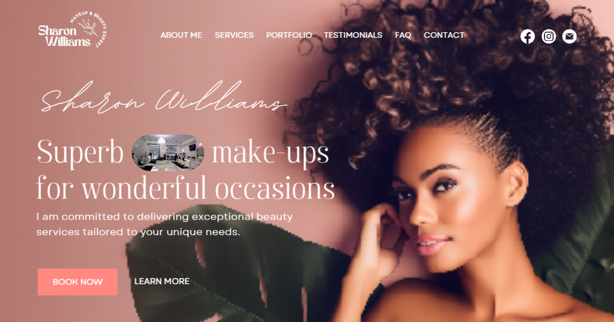 Sharon Williams Beauty Website